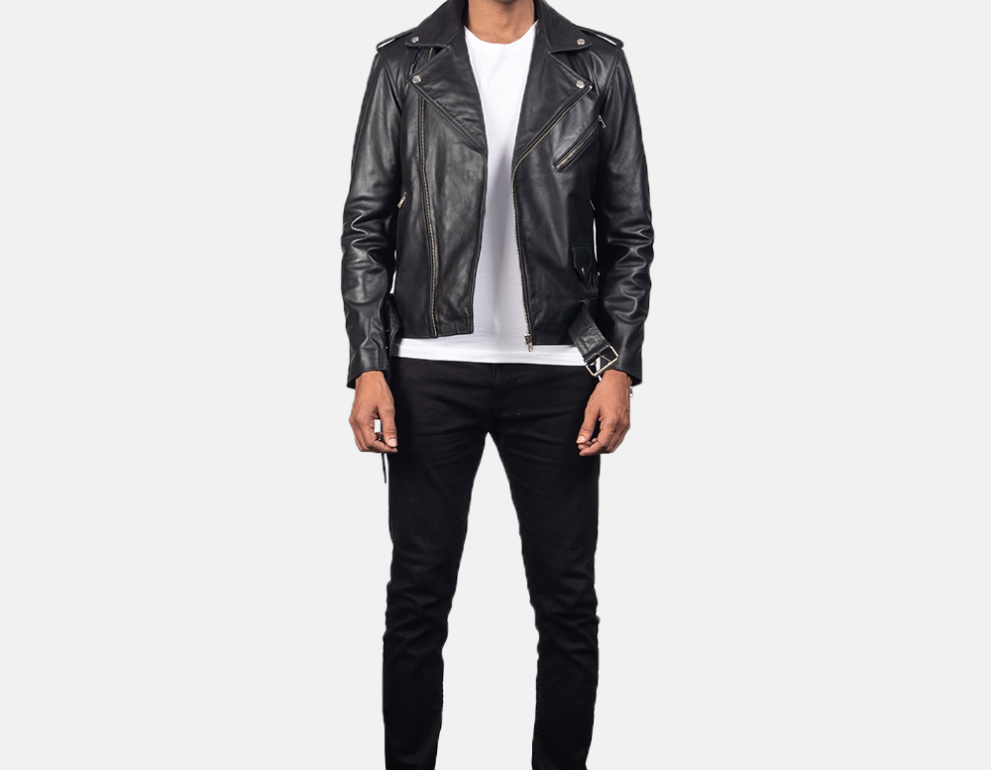 Allaric Alley Black Leather Motorcycle Jacket – Iconic Biker Design ...